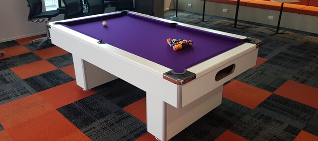 mypooltable | Richmond Pool Table in White and Purple