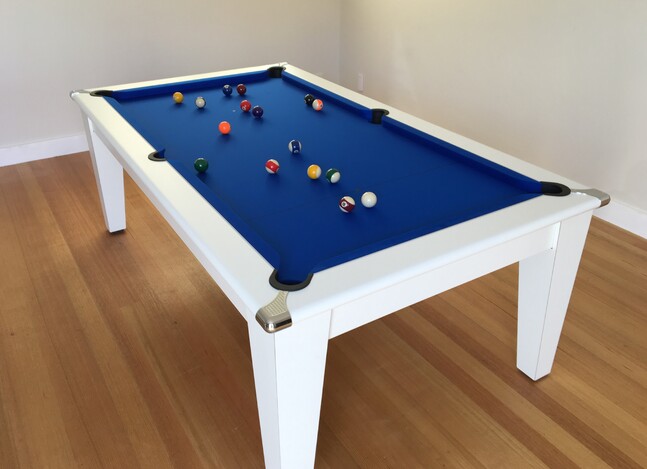 mypooltable | The Chelsea Pool Table Diner in White and Blue